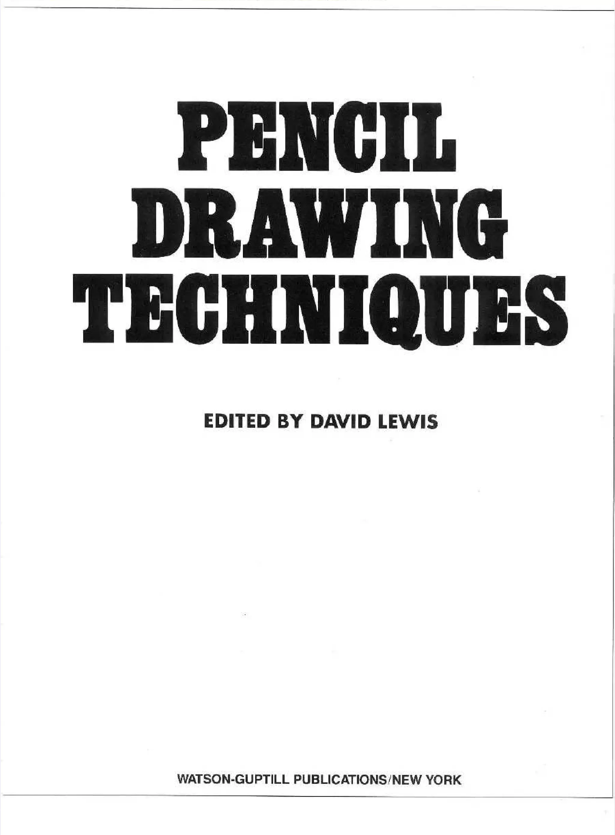 Pencil Drawing Techniques | PDF