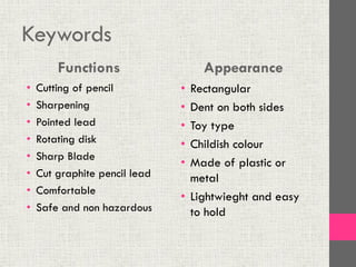 Pencil sharpener an its analysis | PDF