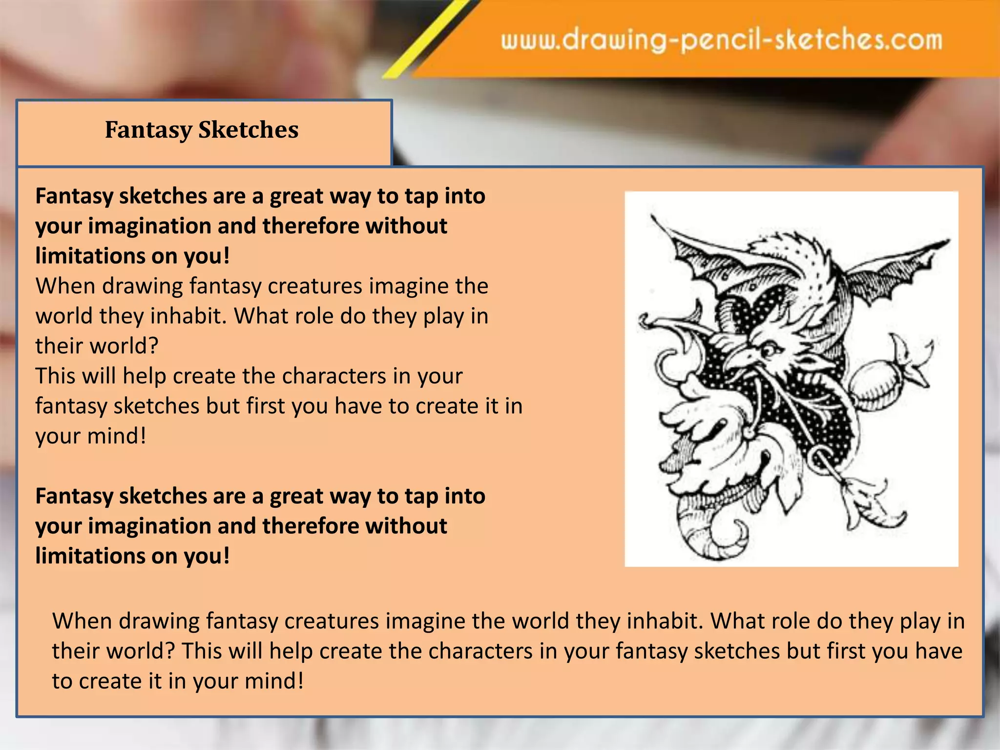 Pencil sketch art classes: Drawing-pencil-sketches | PPTX