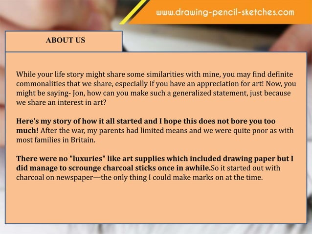 Pencil sketch art classes: Drawing-pencil-sketches | PPTX