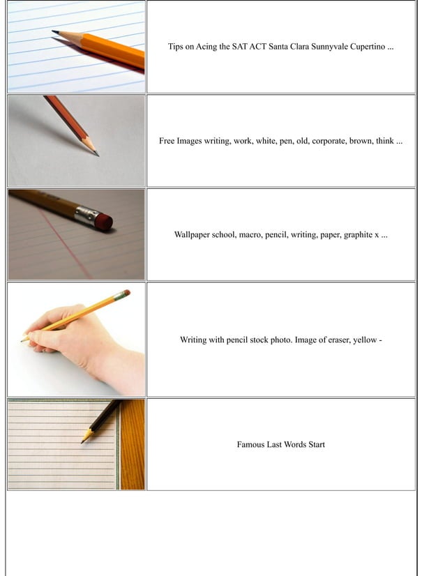 Pencil Writing On Paper | PDF