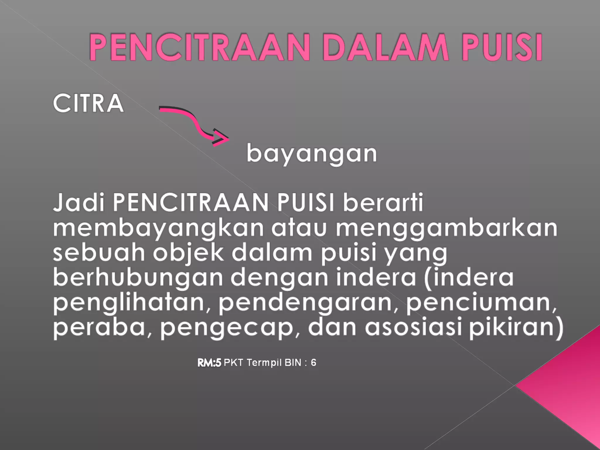 Pencitraan dalam Puisi | PPT