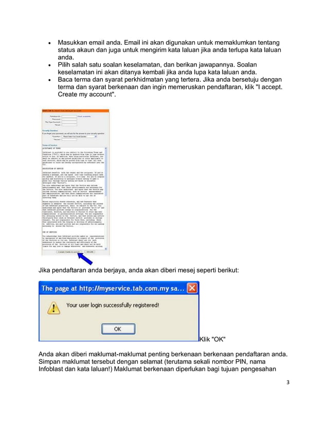 Pendaftaran infoblast | PDF