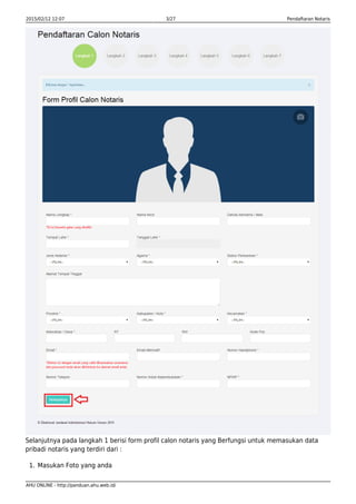 Pendaftaran notaris | PDF