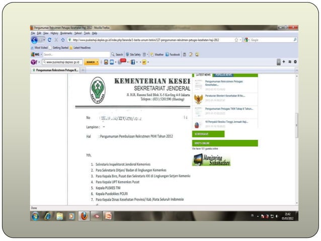 Pendaftaran oneline tkhi | PPT