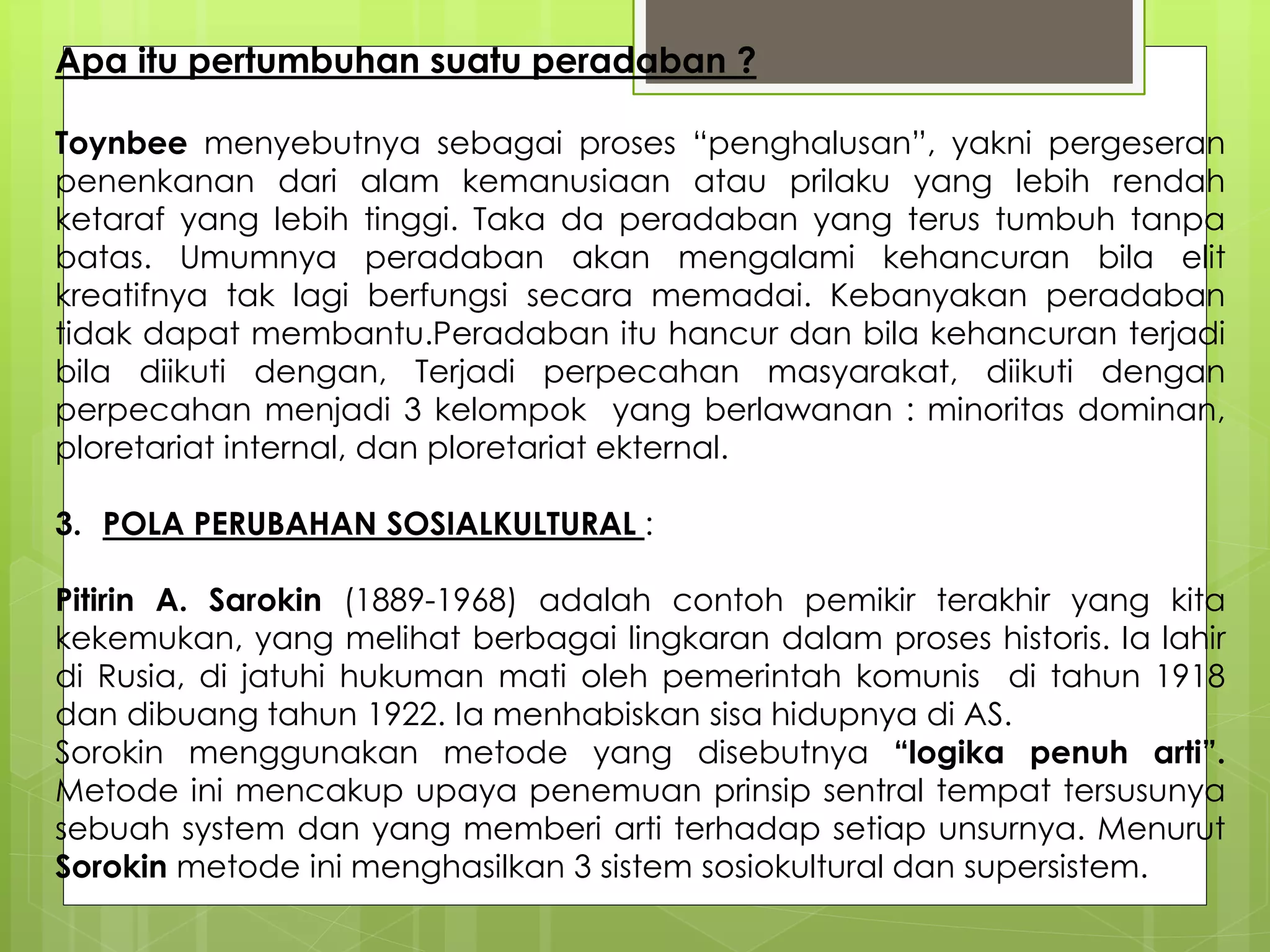 Teori-Teori Sosiohistoris | PPTX