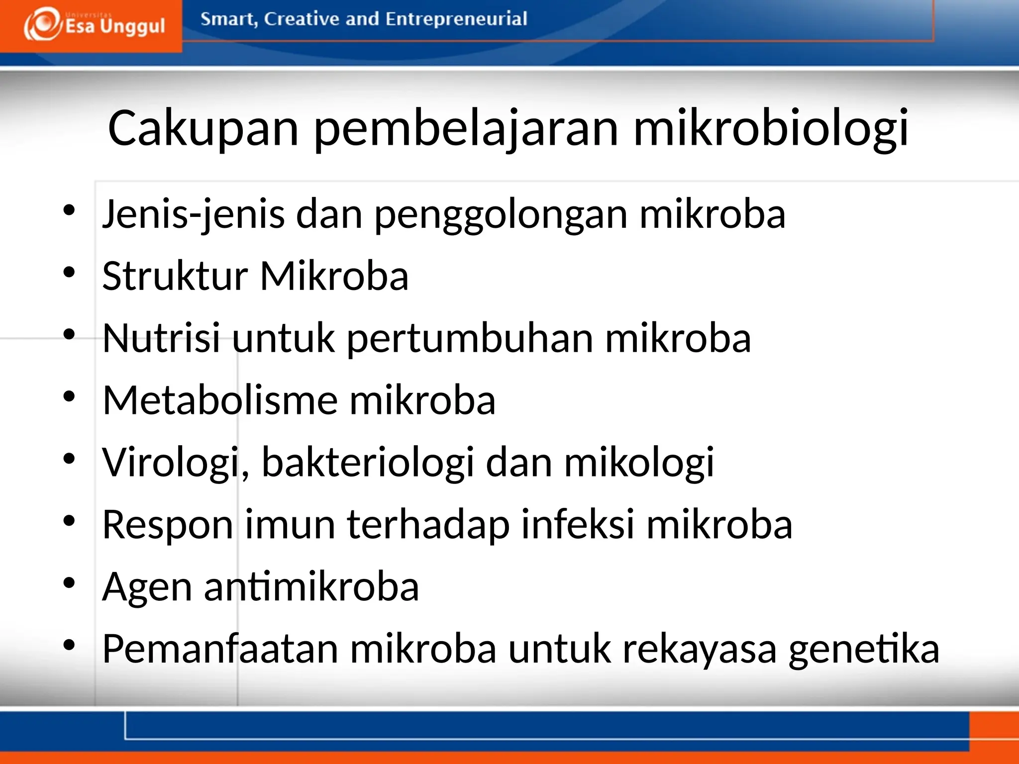 Pendahuluan-dasar dasar mikrobiologi, pengantar mikrobiologi | PPT