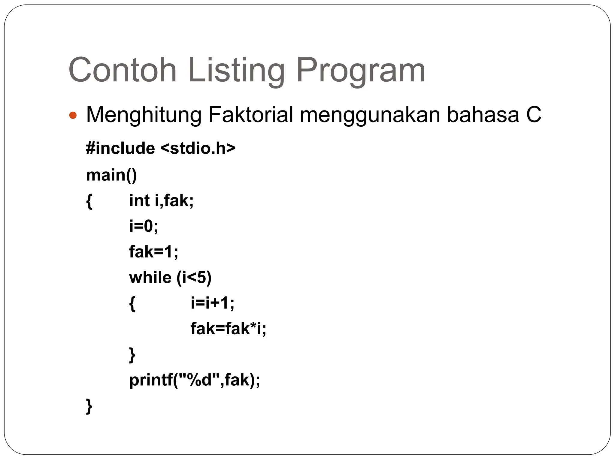 Materi pptx Pengantar Algoritma dan logika | PPT