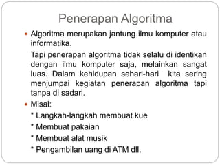 Materi pptx Pengantar Algoritma dan logika | PPT