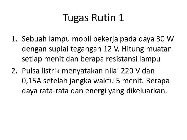 Pendahuluan Pengantar Teknik Elektro | PPTX