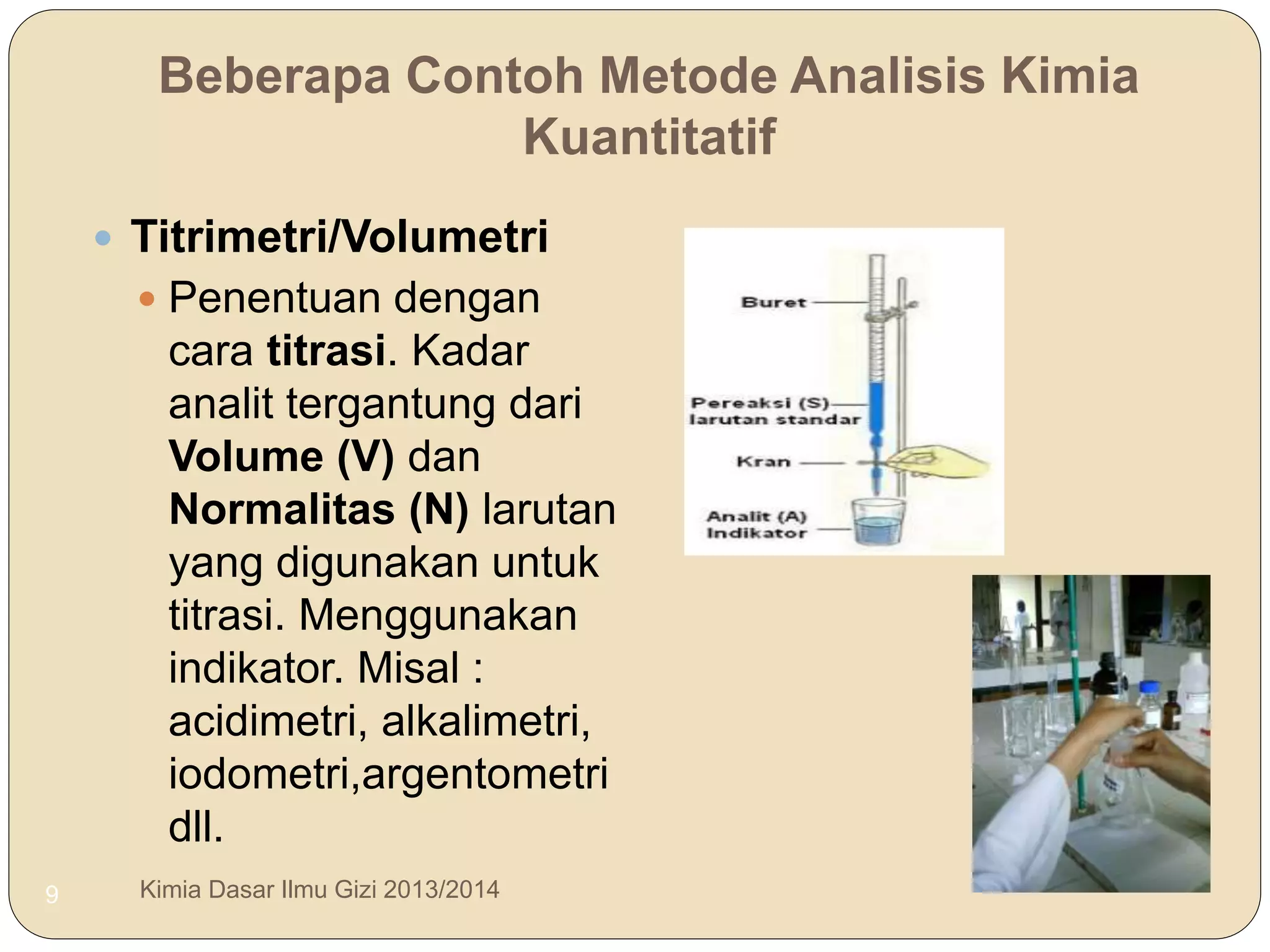 Pendahuluan analisis kimia II | PPTX