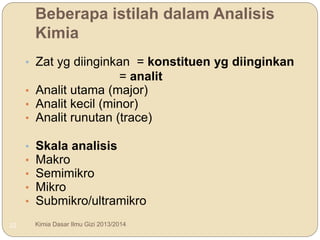 Pendahuluan analisis kimia II | PPTX