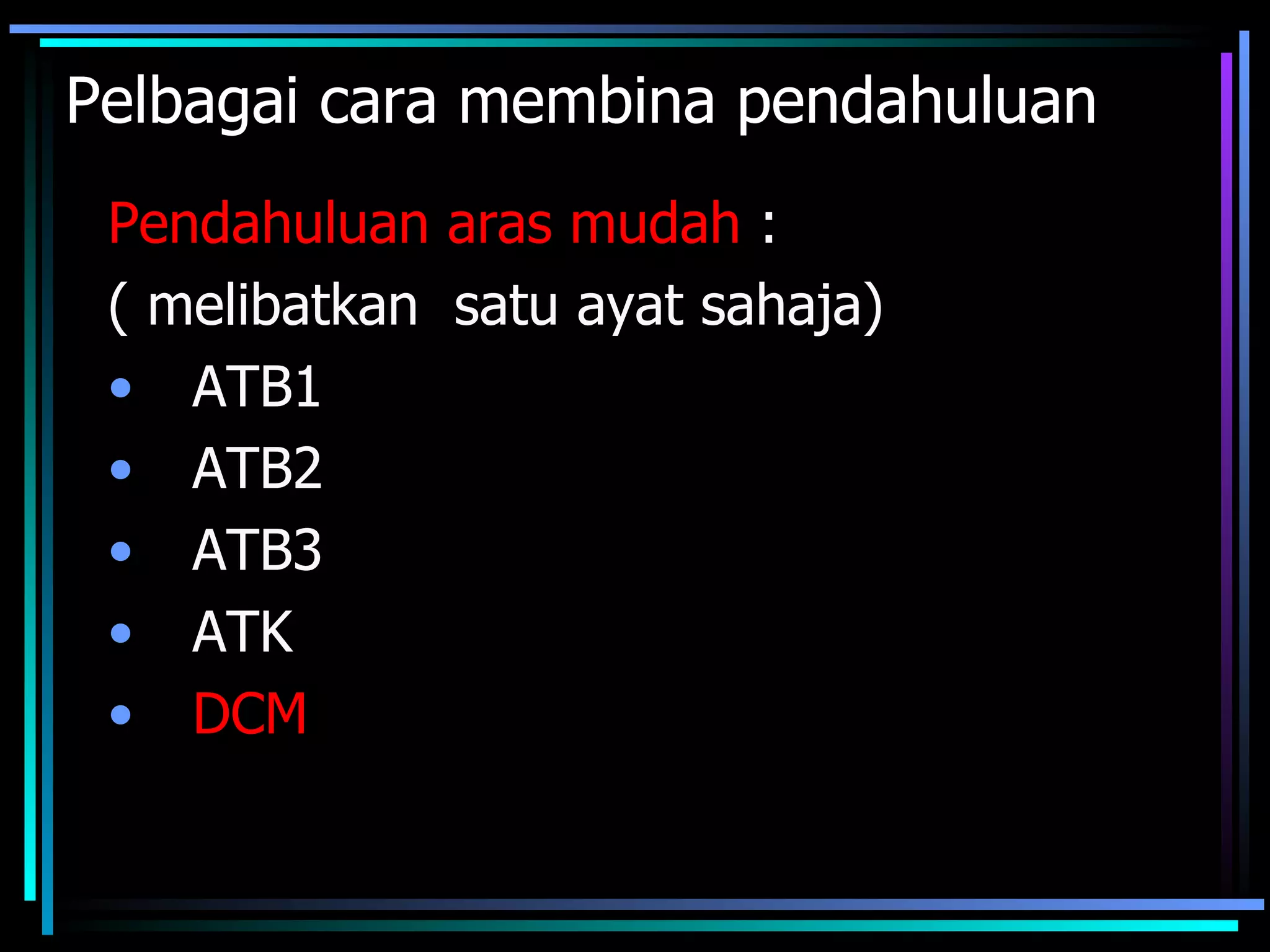 Pendahuluan karangan | PPT