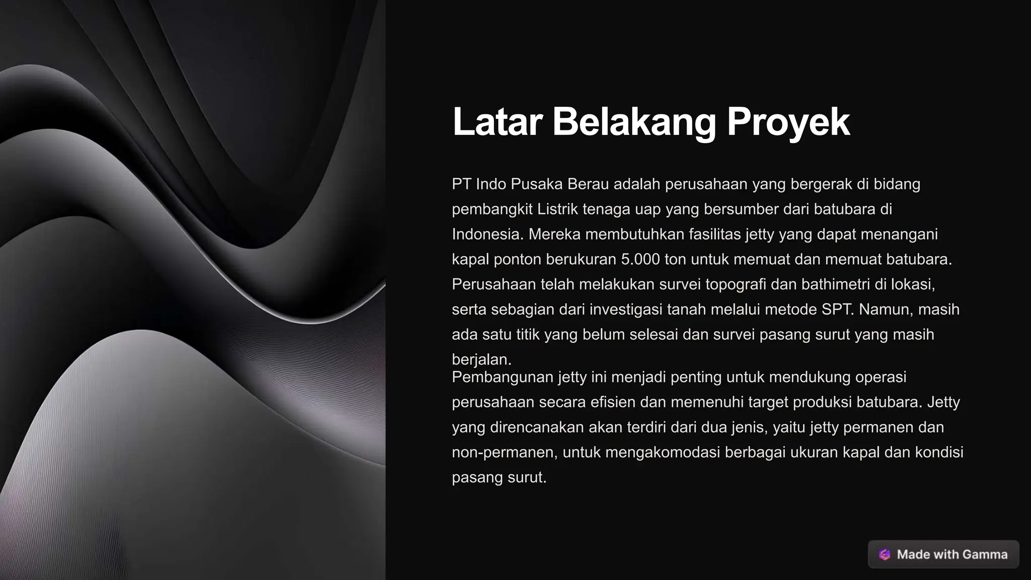 Pendahuluan Perencanaan Jetty Lati tanjung | PPTX