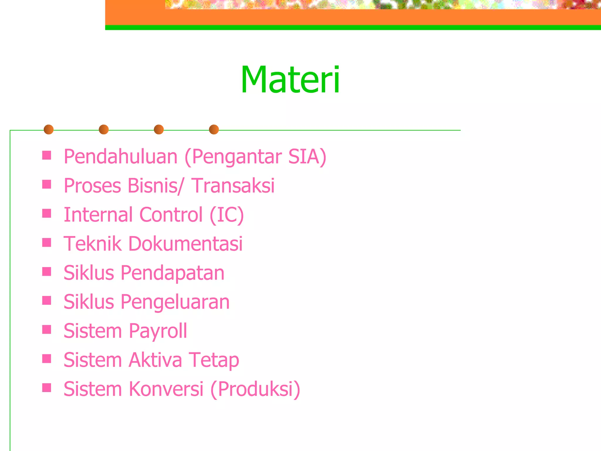 Pengenalan SIA | PPT
