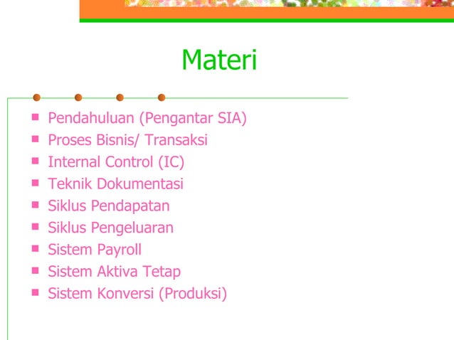Pengenalan SIA | PPT
