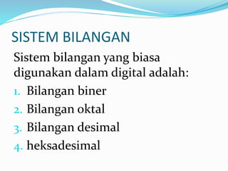 Pendahuluan & sistem bilangan | PPT