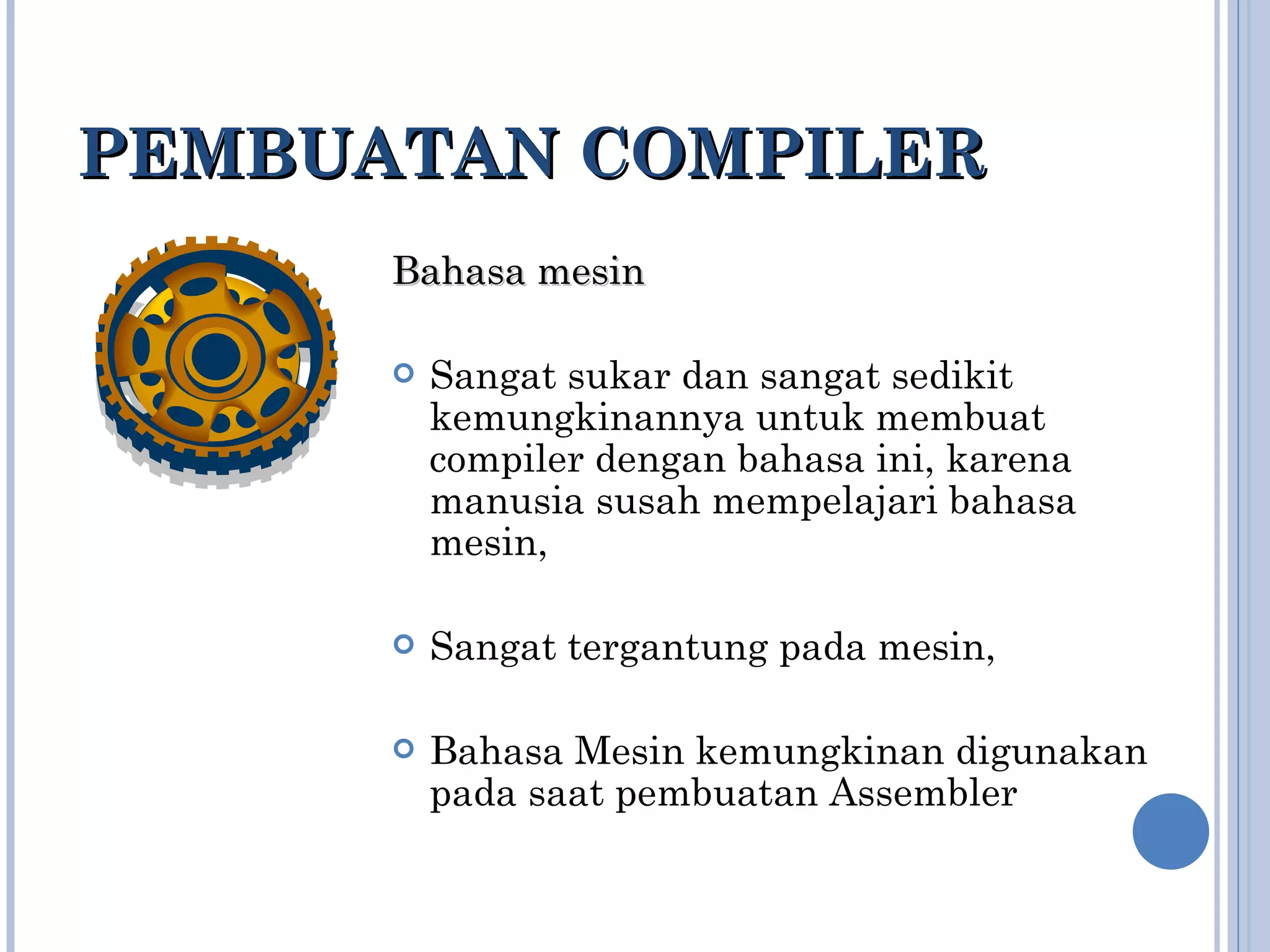 Pendahuluan teknik kompilasi session 1 | PPT