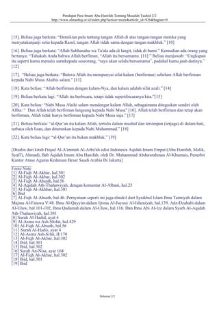 Pendapat para-imam-abu-hanifah-tentang-masalah-tauhid-2-2 | PDF