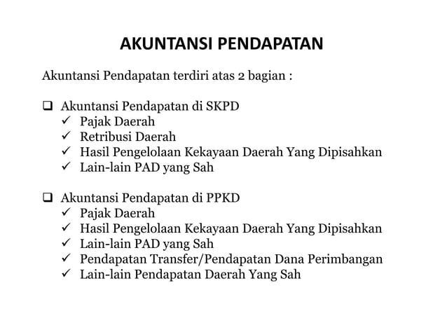 Akuntansi Pendapatan PEMDA | PDF