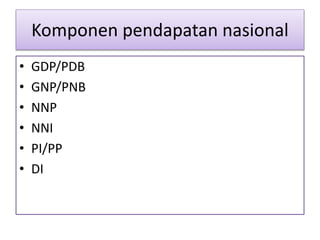 Pendapatan nasional | PPTX