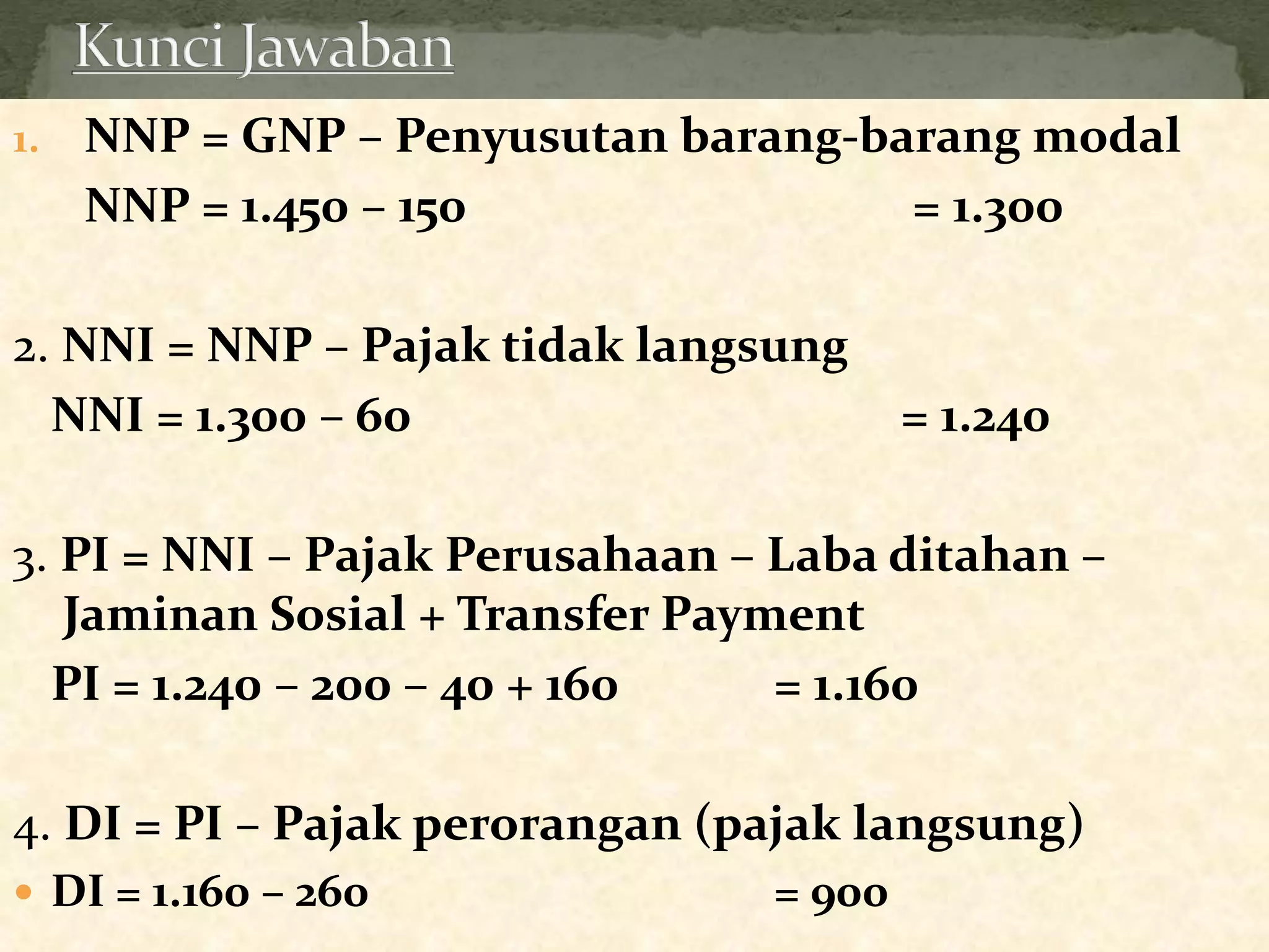 Ekonomi Pendapatan Nasional kelas XI | PPTX