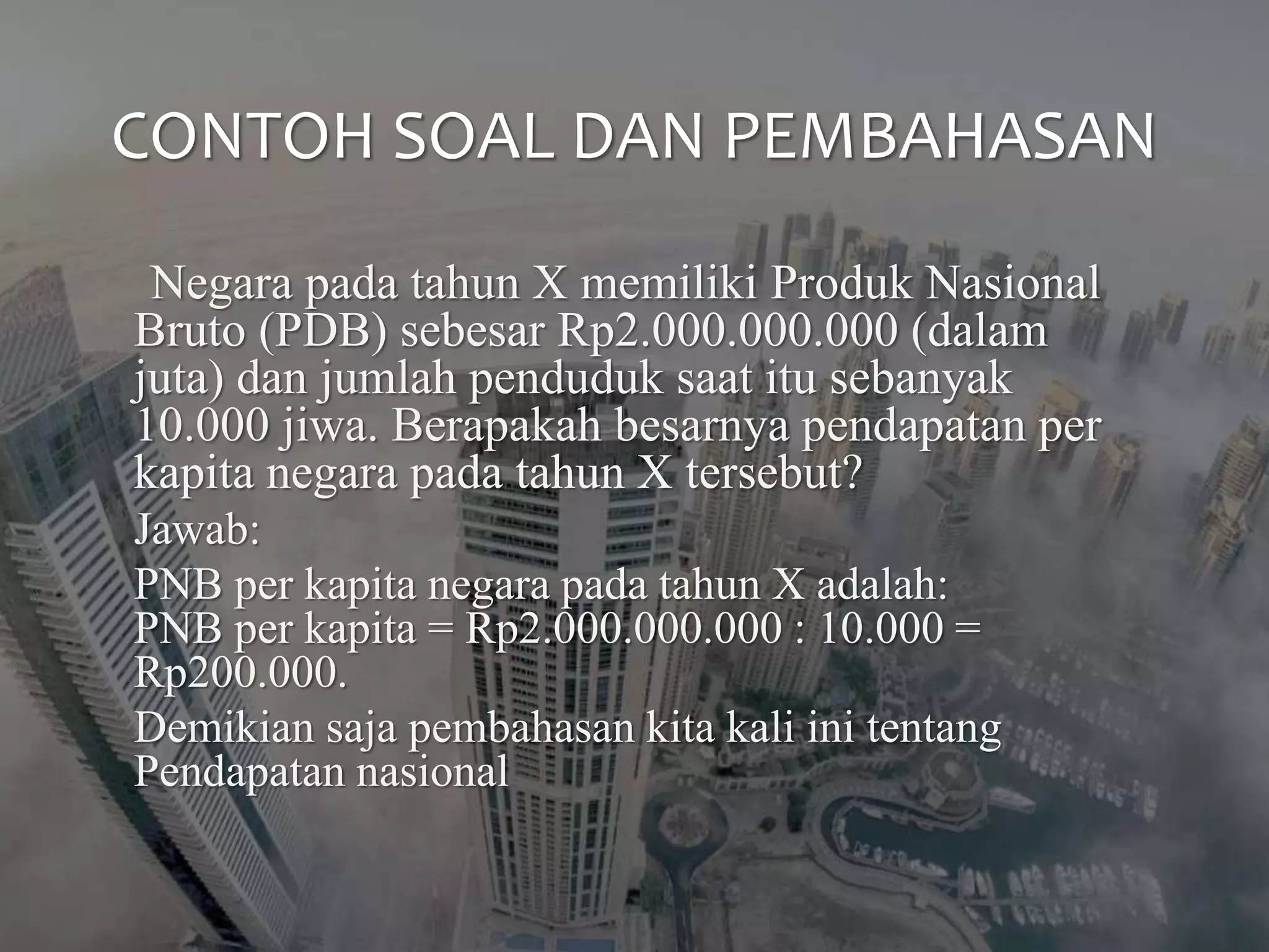 Pendapatan perkapita | PPTX