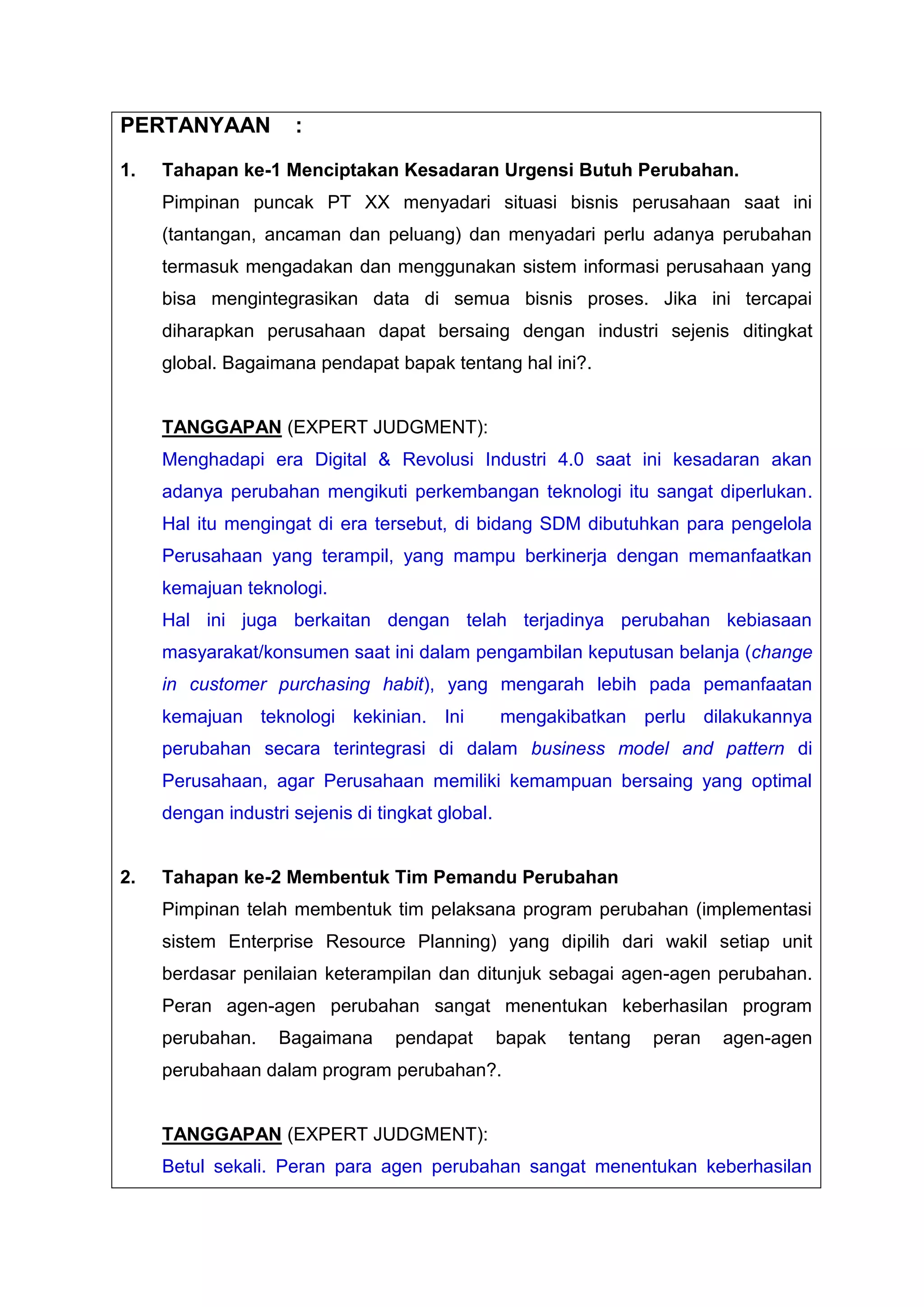 CONTOH : Pendapat Expert Judgement (oleh : Kanaidi, SE., M.Si., cSAP ...