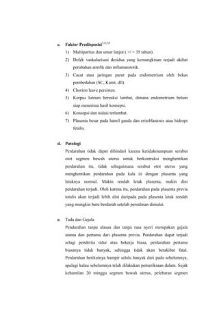 Pendarahan pada hamil tua | DOCX