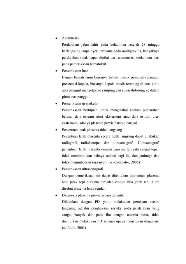 Pendarahan pada hamil tua | PDF