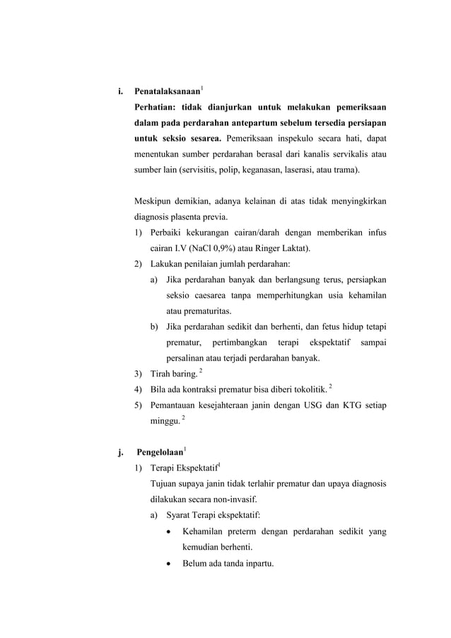 Pendarahan pada hamil tua | DOCX