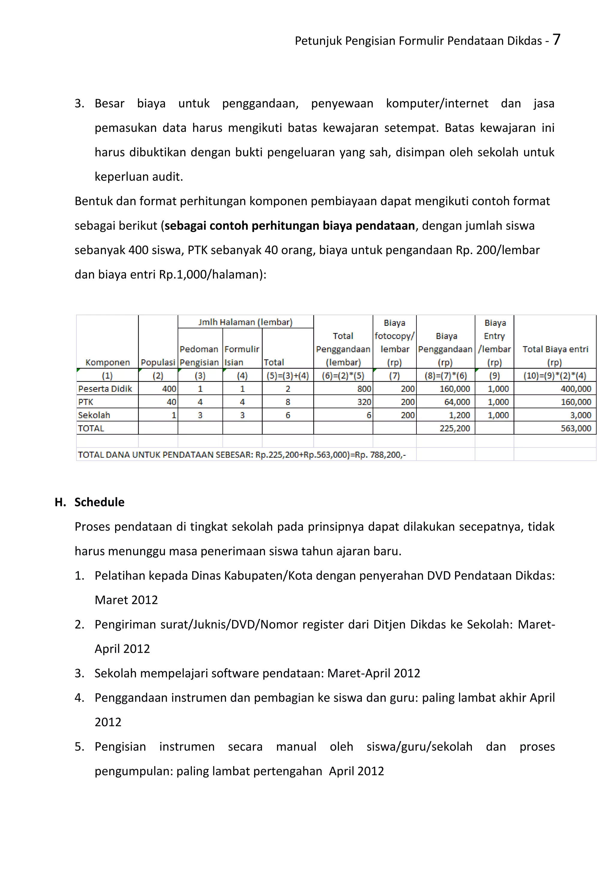 Pendataan pendidikan dasar, formulir dan panduannya (buku 1) | PDF