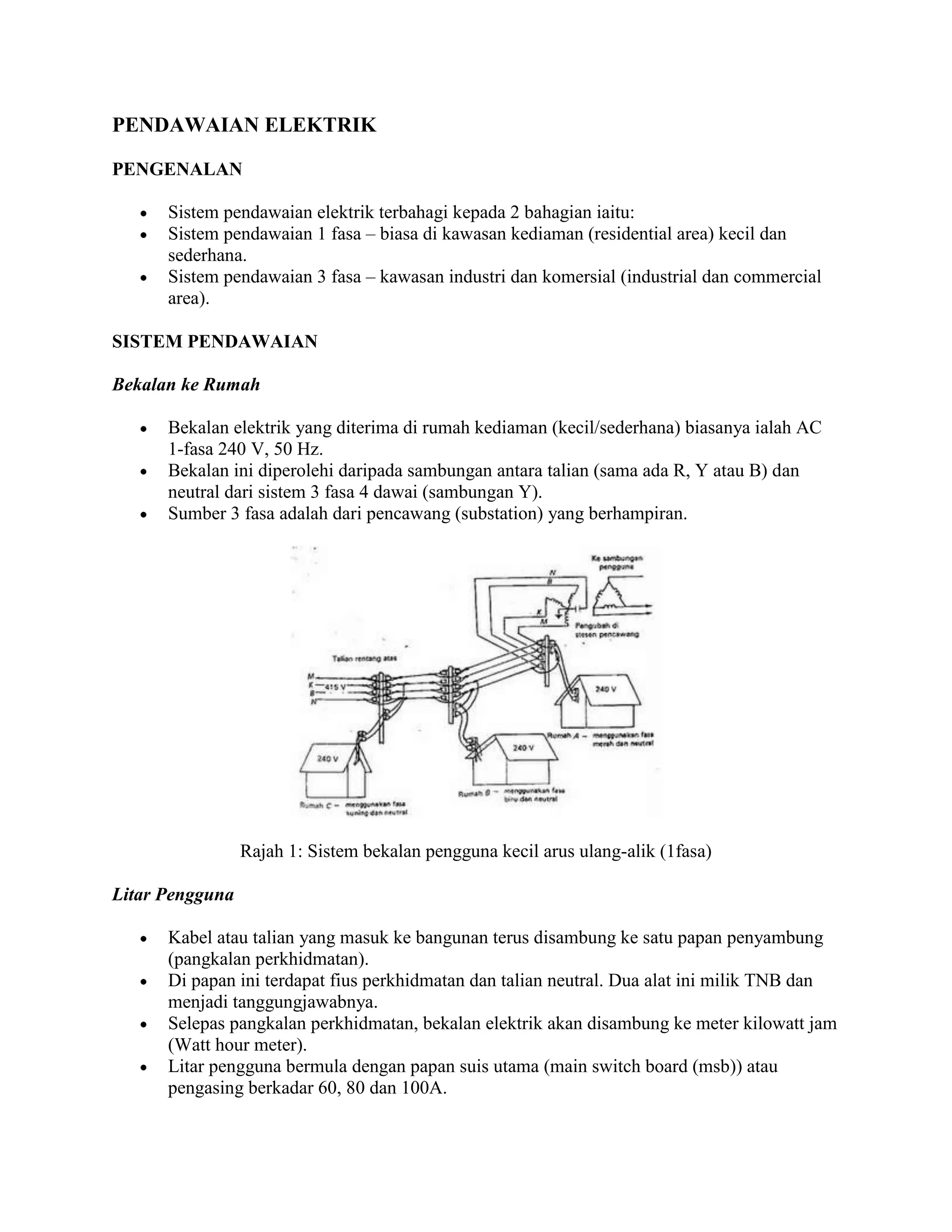 Pendawaian elektrik | DOCX