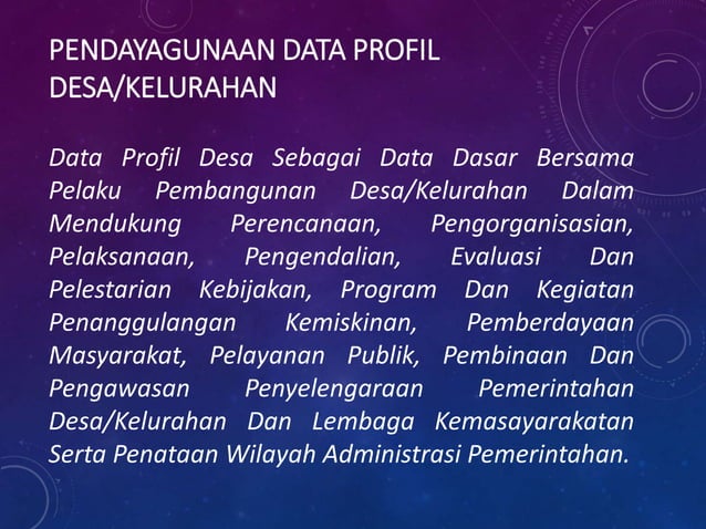 PENDAYAGUNAAN PROFIL DESA Fix.pptx