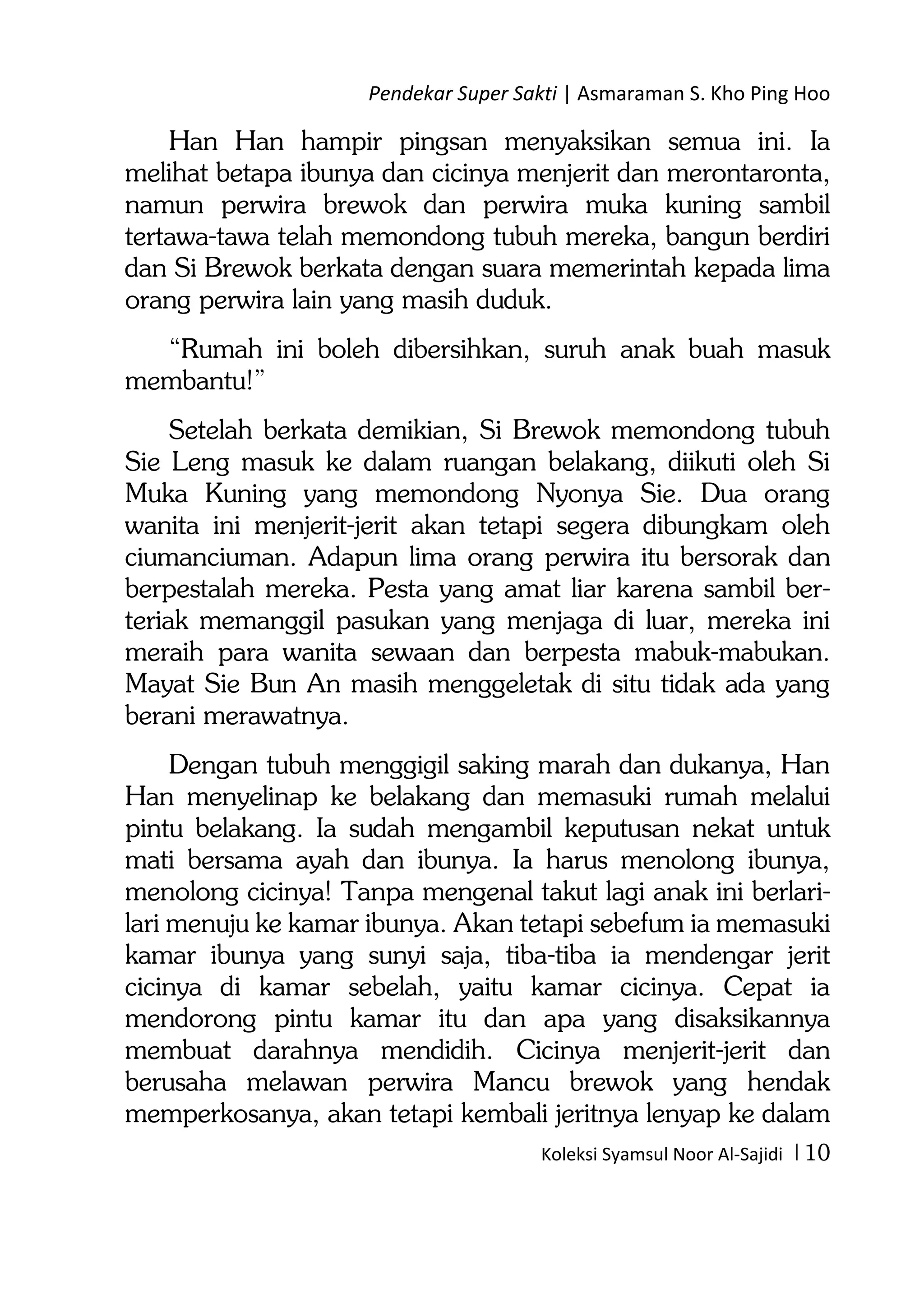 Pendekar super sakti kho png hoo | PDF