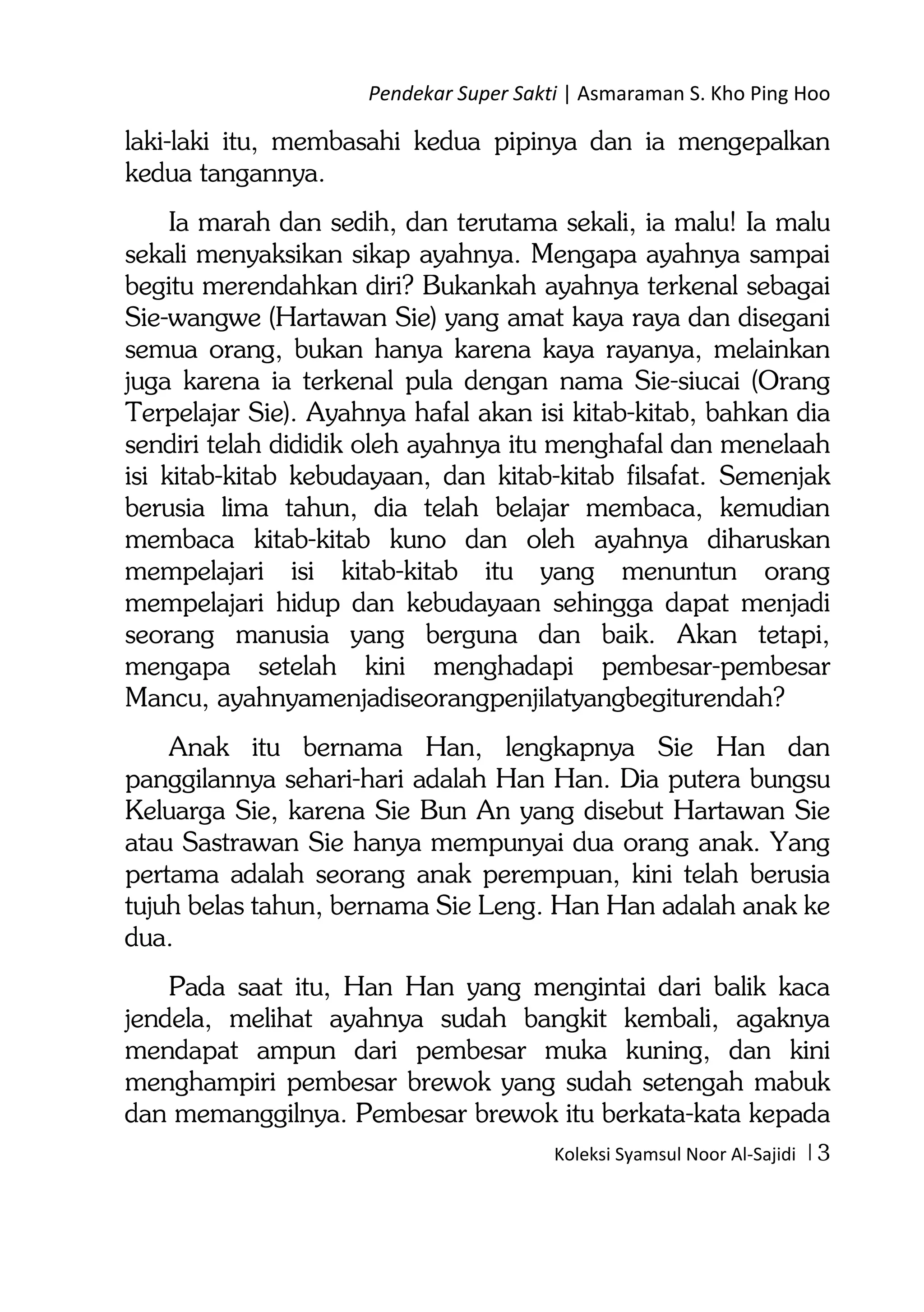 Pendekar super sakti kho png hoo | PDF
