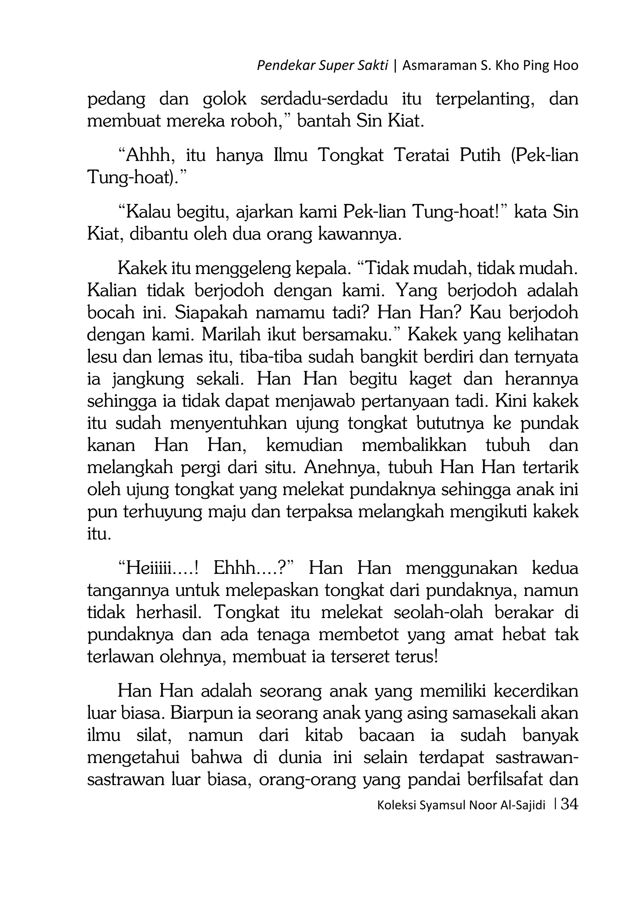 Pendekar super sakti kho png hoo | PDF