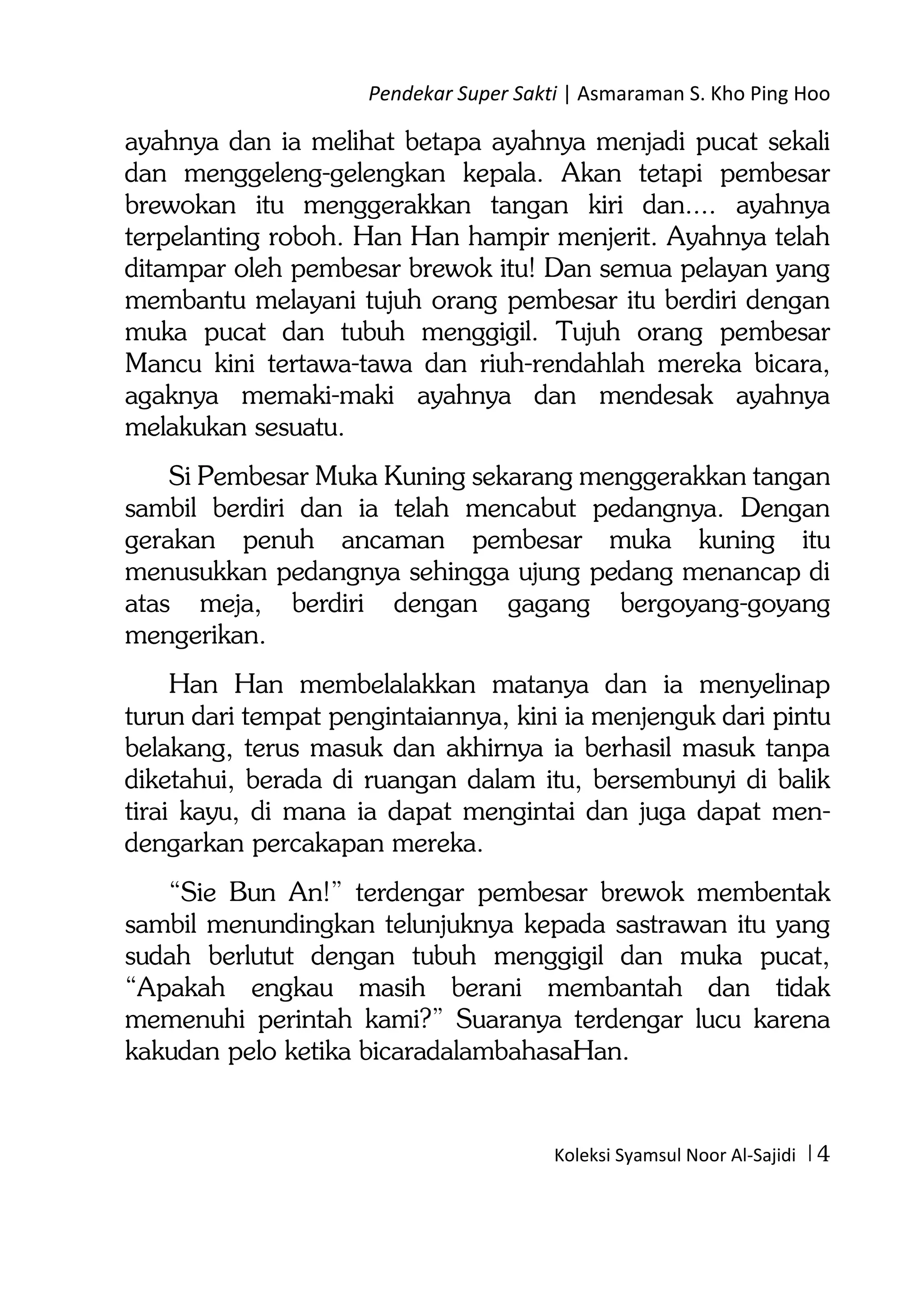 Pendekar super sakti kho png hoo | PDF