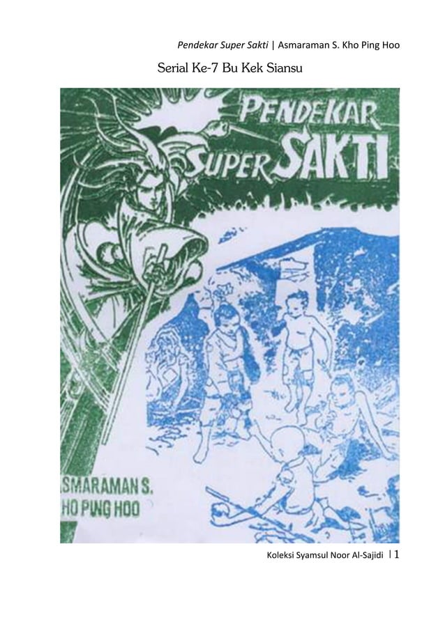Pendekar super sakti kho png hoo | PDF