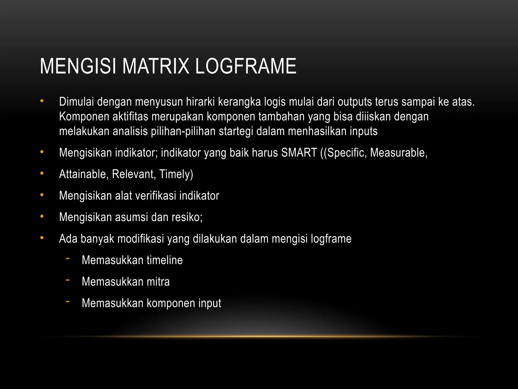 pendekatan-logical-framework1 atau kerangka kerja | PPTX