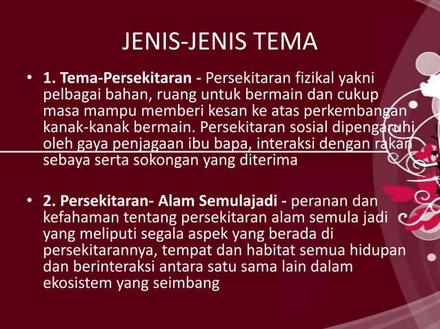 Pendekatan bertema | PPT