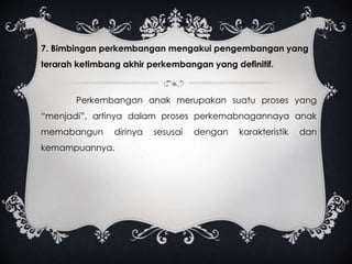 Pendekatan dalam bimbingan dan perkembangan anak usia dini | PPTX