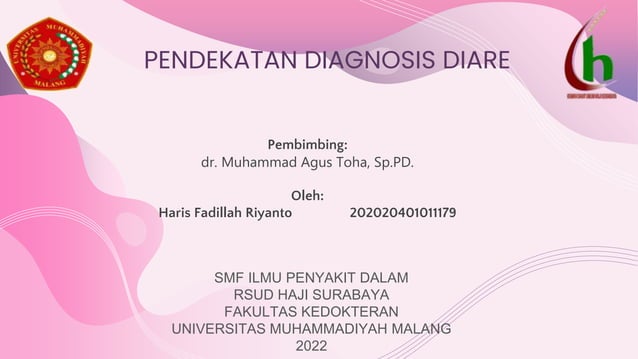 PENDEKATAN DIAGNOSIS DIARE_A35_Haris Fadillah Riyanto.pptx