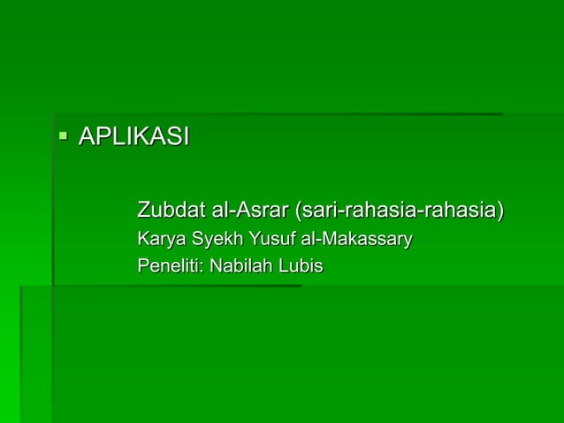 Pendekatan Filologi dalam Studi Islam. Sebuah Pengantar | PPT