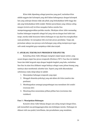 Pendekatan konseling adlerian | DOC