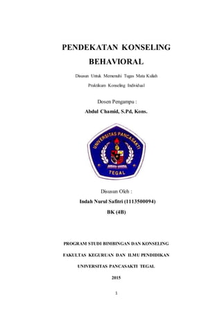 Pendekatan konseling behavioral | PDF