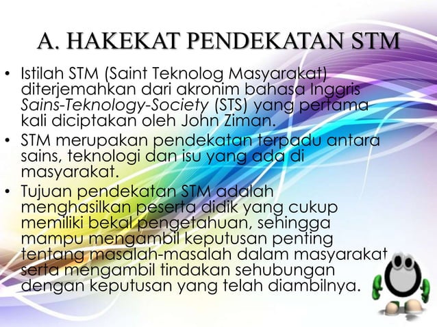 Pendekatan konsep sain (stm) dalam pembelajaran | PPT