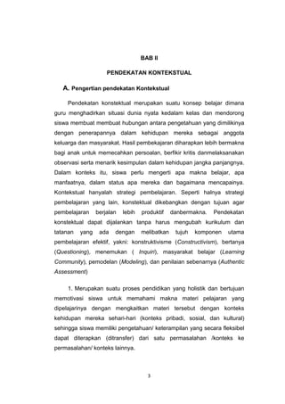 Pendekatan kontekstual | DOCX