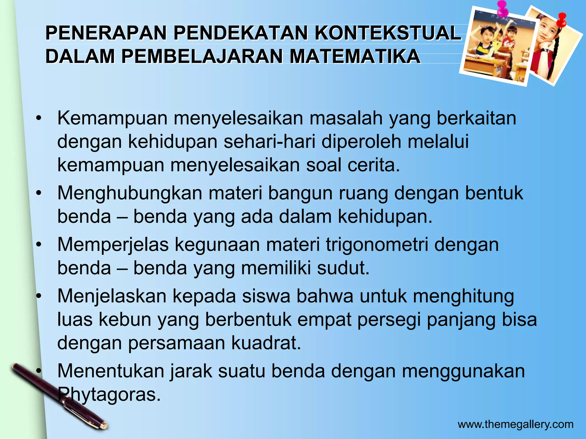Pendekatan kontekstual | PPTX