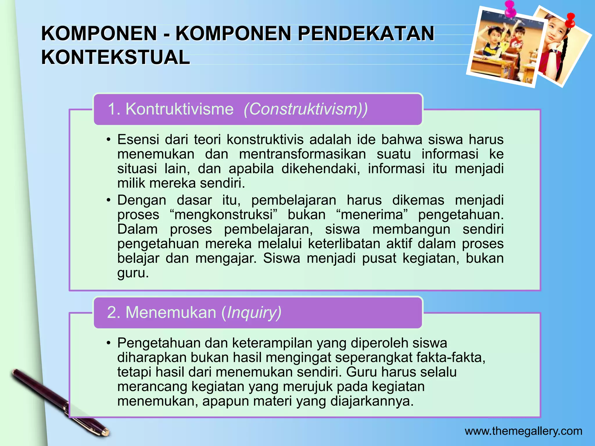 Pendekatan kontekstual | PPTX